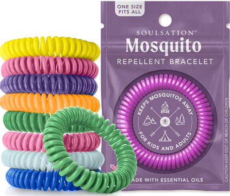 Soulsation 25 Pack Mosquito Repellent Bracelets Deet Free