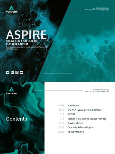 Aspire Oracle Cloud Application Managed Services Pdf Cloud Computing Oracle Corporation