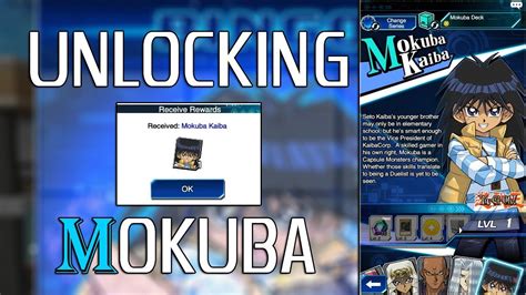 Yu Gi Oh Duel Links Unlocking Mokuba Playable Character Youtube