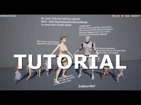 Tutorial Daz To Unreal Engine Rigging Animation Bouncing Breast Artofit