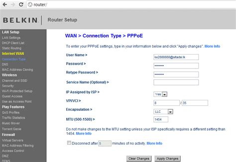 Configure The Belkin Play Max Router For SLT ADSL Broadband Merill Net