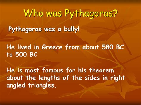 Ppt Pythagorean Triples Powerpoint Presentation Free Download Id
