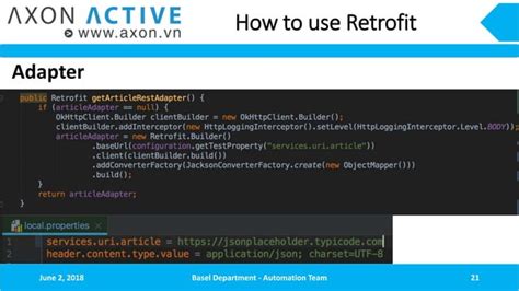 Dn Scrum Breakfast Api Automation Testing Using Retrofit And Cucumber Ppt
