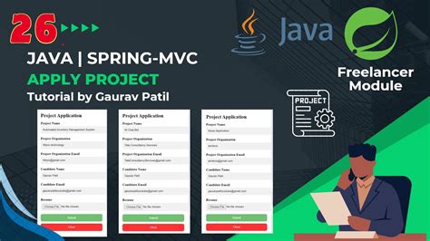 26 Spring Mvc Project Apply Project Through Freelancer Module Java Tutorial Youtube