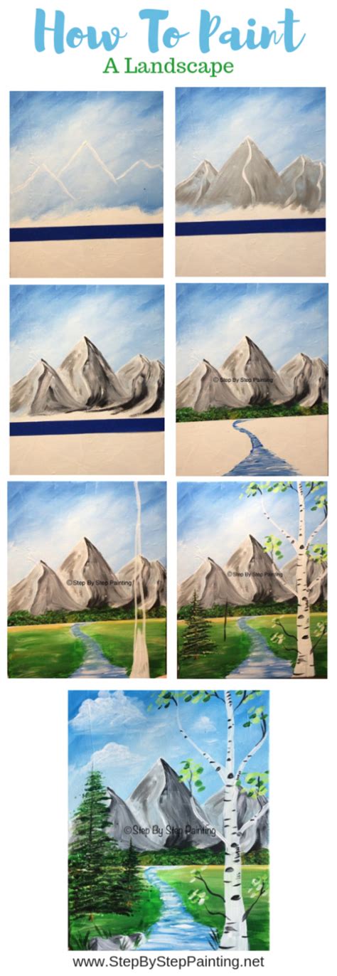 Step By Step Landscape Painting Acrylic at Caitlyn Potter blog