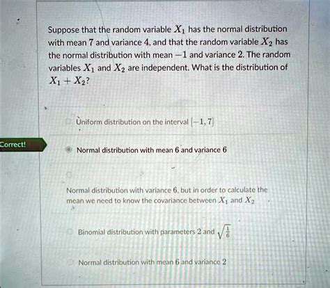 Solved Suppose That The Random Variable X Has The Normal Distribution
