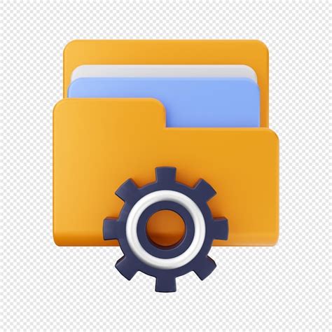Premium Psd 3d Folder Data File Storage Icon Illustration