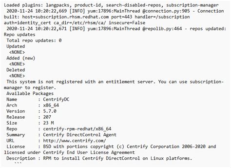 installing with a redhat centos or amazon container