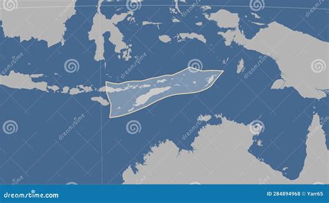 Timor Tectonic Plate Contour Map Stock Illustration Illustration Of Earthquake Volcanic