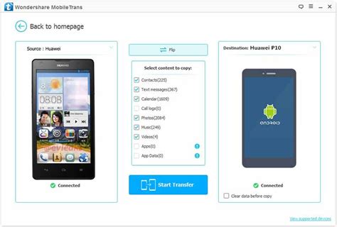 Transfer Contacts SMS Between Huawei Phones