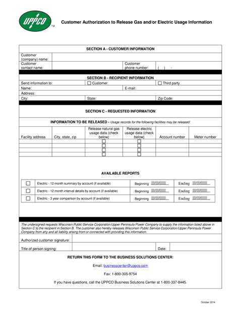 fillable online customer authorization to release gas and or electric