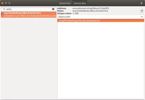 makers Ubuntu Linux에서 dbus c 바인딩 D Bus 테스트