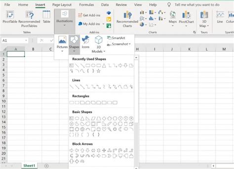 Guide To Inserting Shapes And Icons In Excel QuickExcel