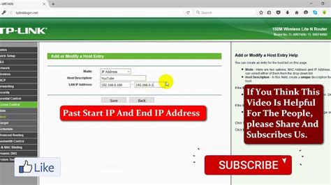 How To Block A Web Site From Tp Link Router Tech Review Youtube