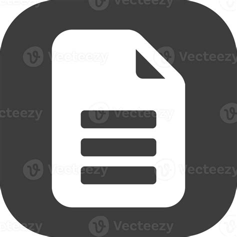 document icon in black square 25213328 png