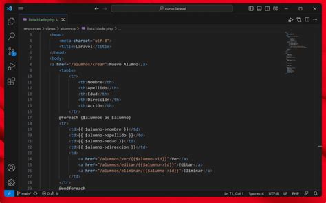 vistas blade en laravel norvic software