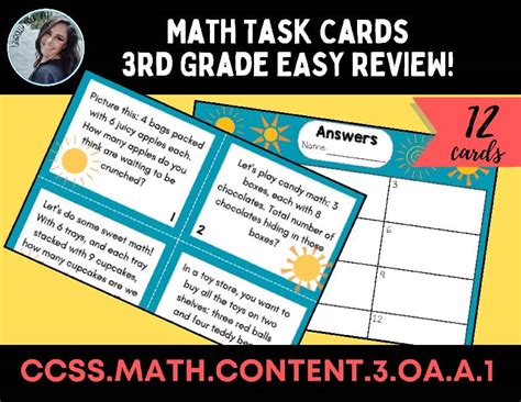 Math Task Cards 3rd Grade Review By Littrelly Learning Tpt