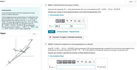 Part C Determine The Magnitude FDA Acting Chegg Com