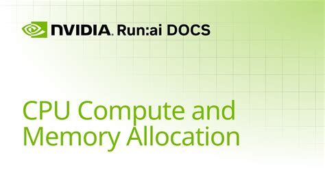 Cpu Compute And Memory Allocation Runai Documentation
