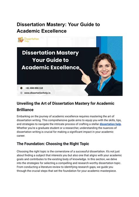 Ppt Dissertation Mastery Your Guide To Academic Excellence 1