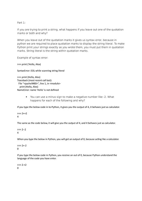 cs 1101 programming fundamentals learning journal unit 1 part 1 if