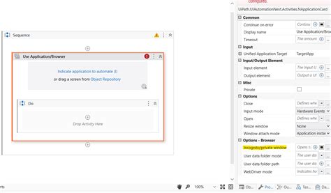 Uipath Is Not Able To Communicate With Edge Browser In Private Window