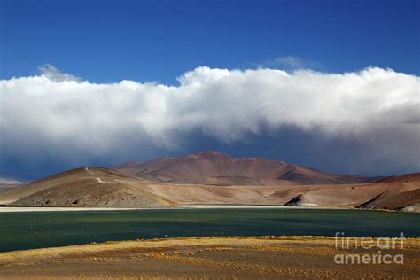 Storm Cloud Rising Above Laguna Santa Rosa Chile Photograph By James