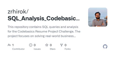 Github Zrhiroksqlanalysiscodebasicschallenge This Repository