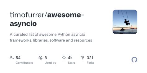 GitHub Timofurrer Awesome Asyncio A Curated List Of Awesome Python Asyncio Frameworks