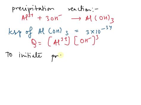 Solved 2 What Hydroxide Concentration Is Required To A Initiate