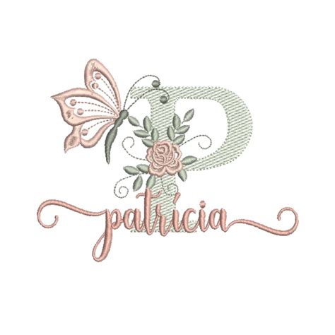 Matriz De Bordado Patrícia Fazemos Qualquer Nome Elo7
