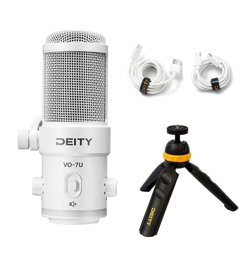 Deity Vo 7u 삼각대 키트 Usb 다이내믹 팟캐스트 마이크 Rgb 조명 포함 게임 스트림 유튜브용 티몬