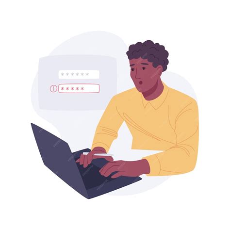 Premium Vector Wrong Password Isolated Cartoon Vector Illustrations