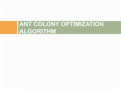 Solving Qos Multicast Routing Problem Using Aco Algorithm Pptx