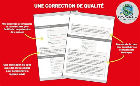 Amazonfr 100 Exercices Python Pour Sentrainer Un Ensemble Dexercices Avec Différents