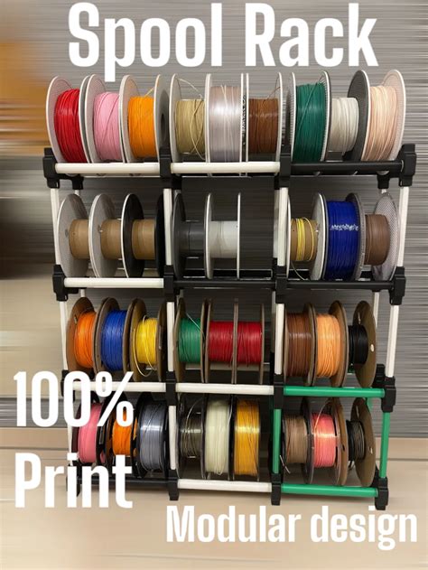Modular Filament Spool Rack By 3d Tech Makerworld Download Free 3d Models