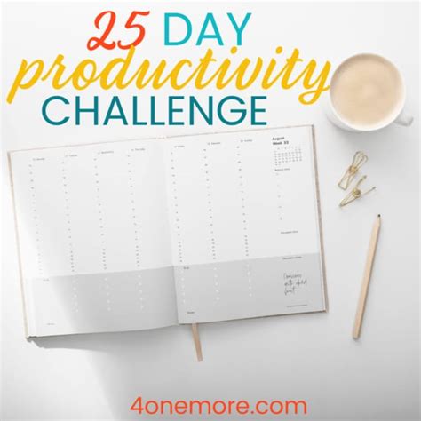 Time Blocking Productivity Challenge 4onemore