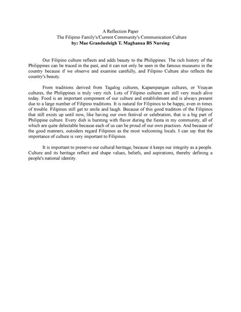 Reflection Paper Example Tagalog Examplepapers My Xxx Hot Girl
