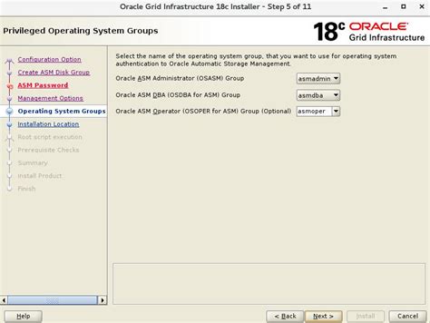 نصب Grid Infrastructure 18c و راه اندازی Asm Oracle Database