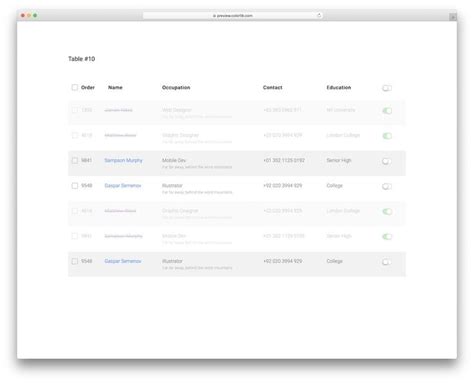 29 Beautiful Css3 Table Templates And Examples Html 2025 Css Table