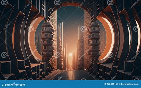 City In A Parallel Dimension Generative Ai Stock Illustration Illustration Of Unreal
