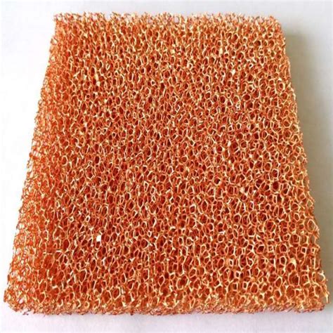 90ppi金属铜 350密度 1 2mm厚泡沫铜 多孔泡沫铜 泡沫金属实验材料