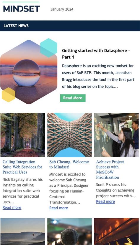 Mindsets January Newsletter Sap News And Events Mindset Consulting Llc Posted On The Topic