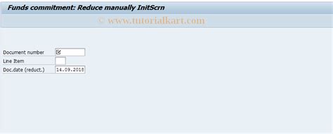 FMZ SAP Tcode Reduce Funds Commitment Manually