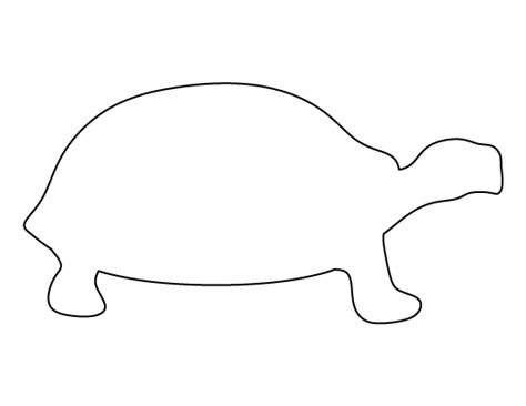Printable Tortoise Template For Crafts And Stencils