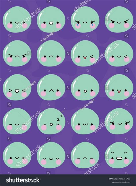 Cute Blobs Vector Illustration Blobs Different Stock Vector Royalty