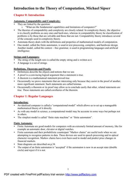 Intro Automata Theory