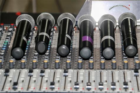 Premium Photo Sound Mixer Control Panel
