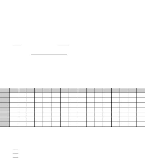 Student Worker Availability Schedule In Word And Pdf Formats