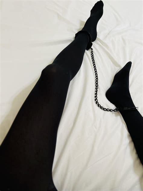 Black Tights And Black Cuffs R Bondage